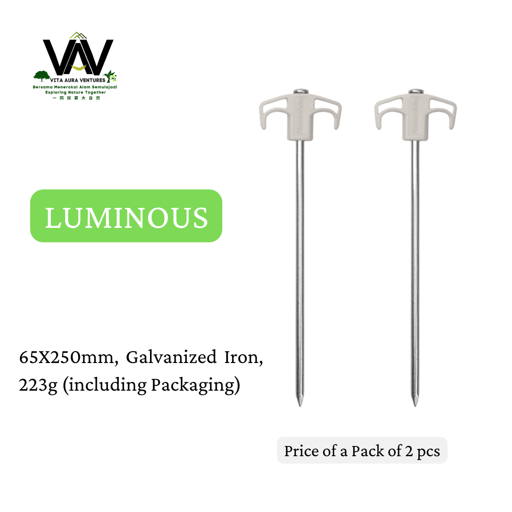 NATUREHIKE CAMPING GALVANIZED IRON PEG / NAIL (25cm) | Lazada