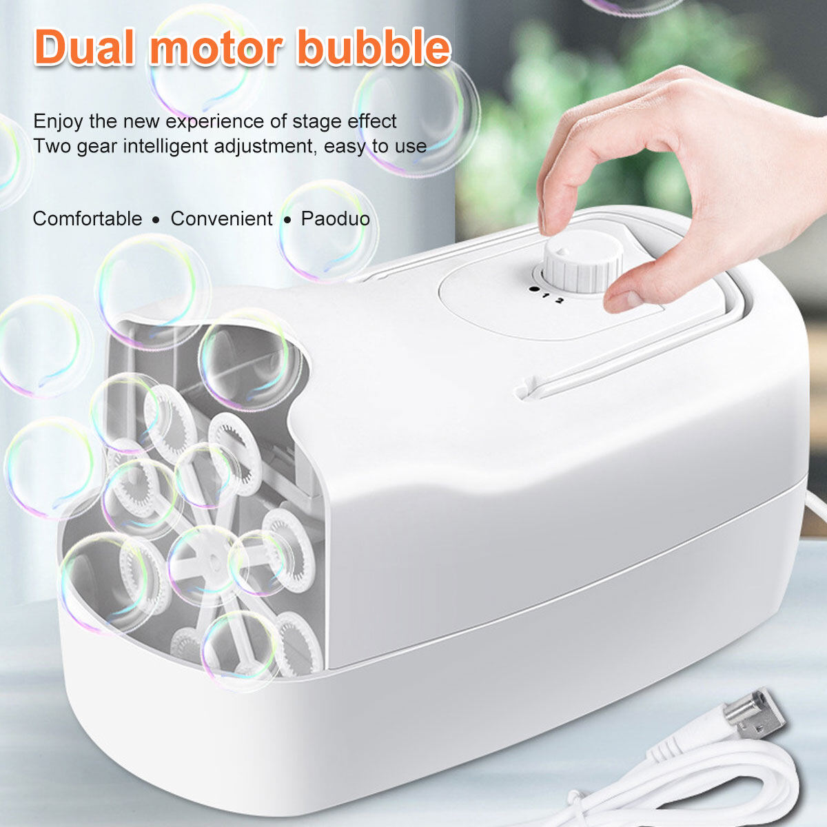 Bubble Machine for Garden Party Bubble Machine Automatic USB/Battery ...