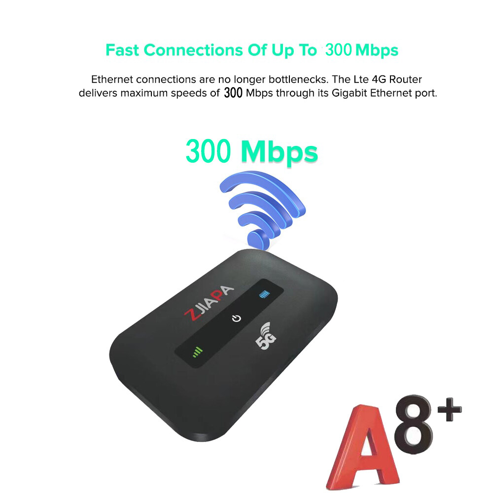 Portable 4G Modem Router Unlimited WiFi Speed A8+ Wi-Fi router hotspot ...