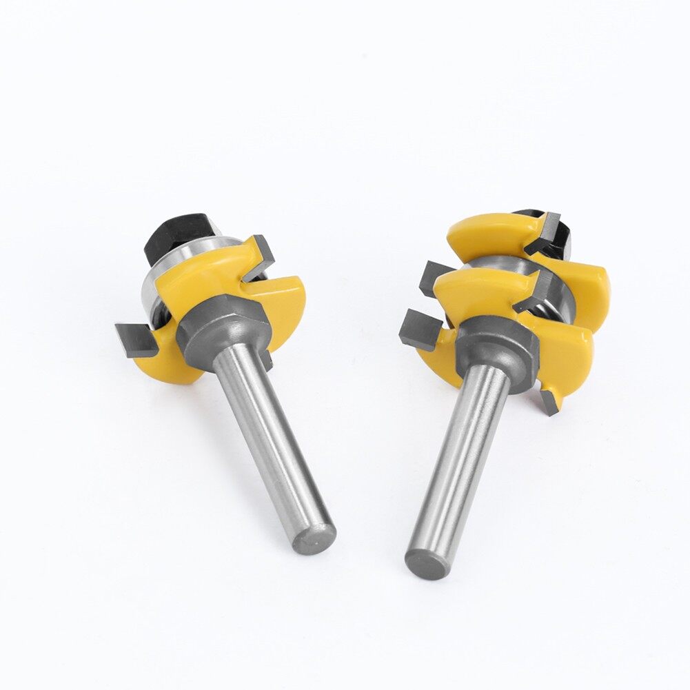 8Mm Shank Router Bits Set Joint Assemble Tongue & Groove For Wood ...