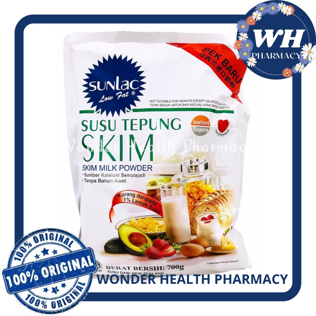 SUNLAC LOW FAT SKIM MILK POWDER 700G 天然乳钙 100%脱脂奶粉（牛乳） | Lazada