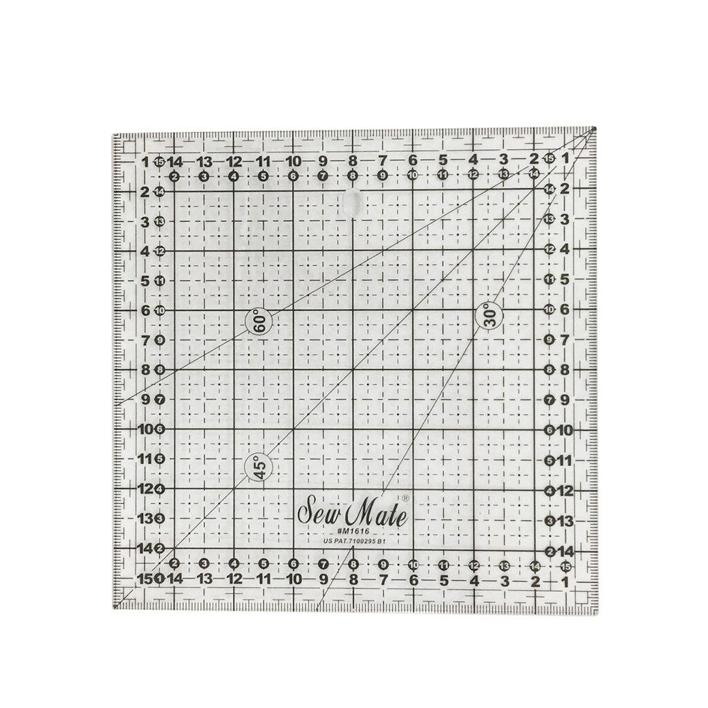 Sew Mate Quilting Ruler (16cm x 16cm) Metric Version | Lazada