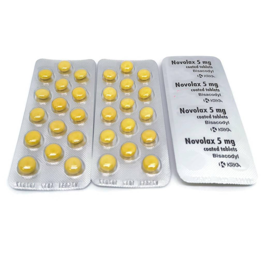 Novolax Bisacodyl 5mg | Strip (15's) / Box (7x15's) 105's | Lazada