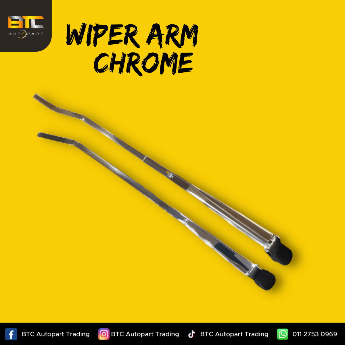 Wiper arm chrome PERODUA myvi / kenari / kancil / kelisa / viva / axia ...