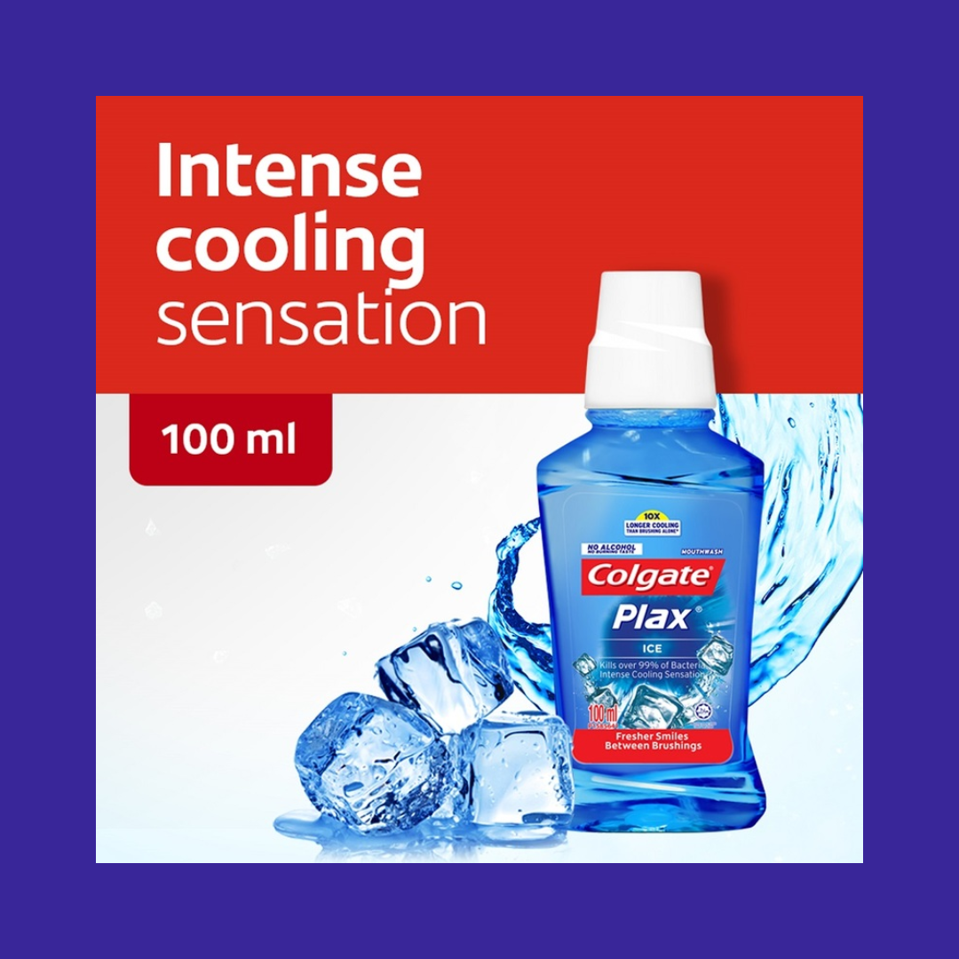 Colgate Plax Ice Mouthwash 100ml | Lazada