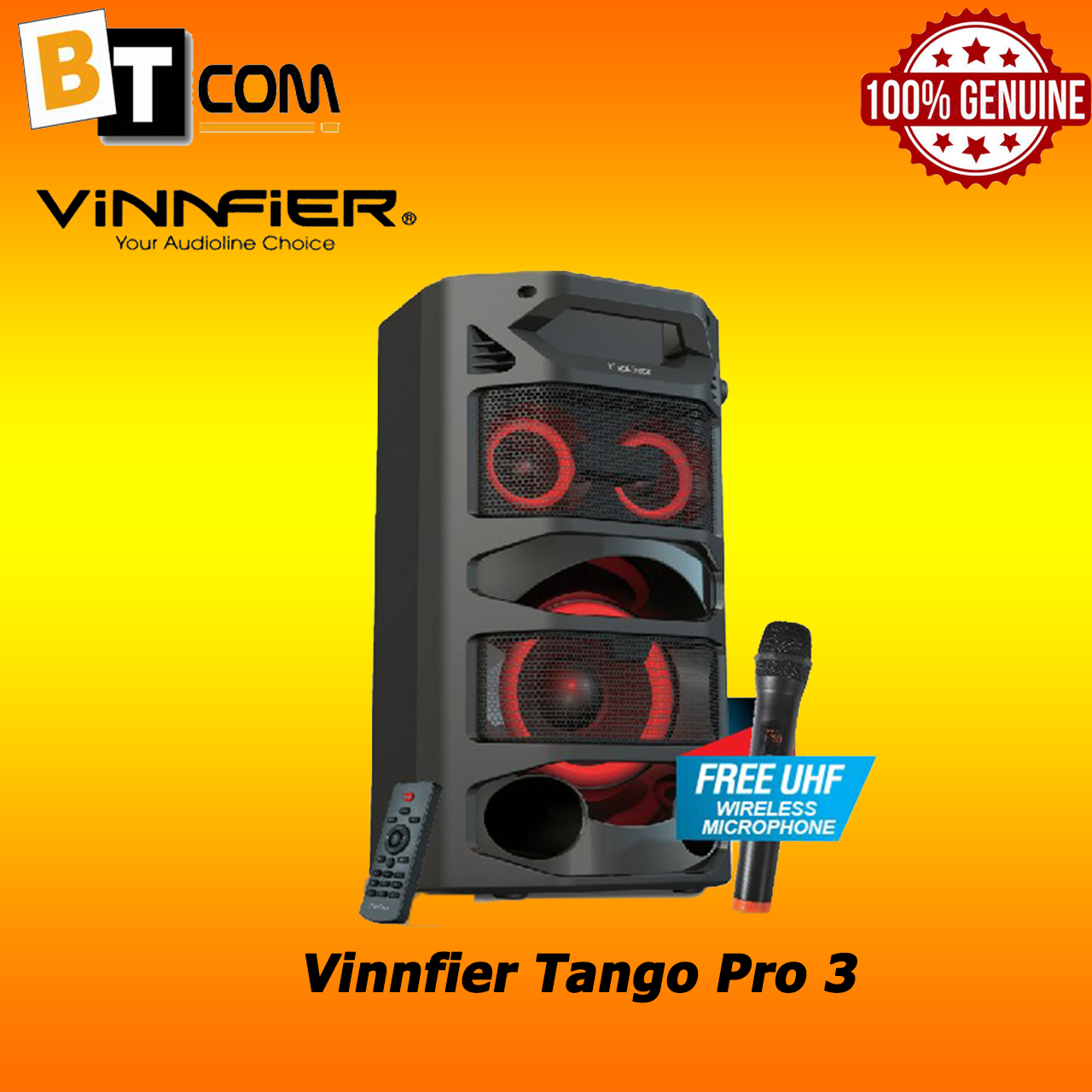 Vinnfier Tango Pro 3 WMU Portable Karaoke Speaker | Lazada