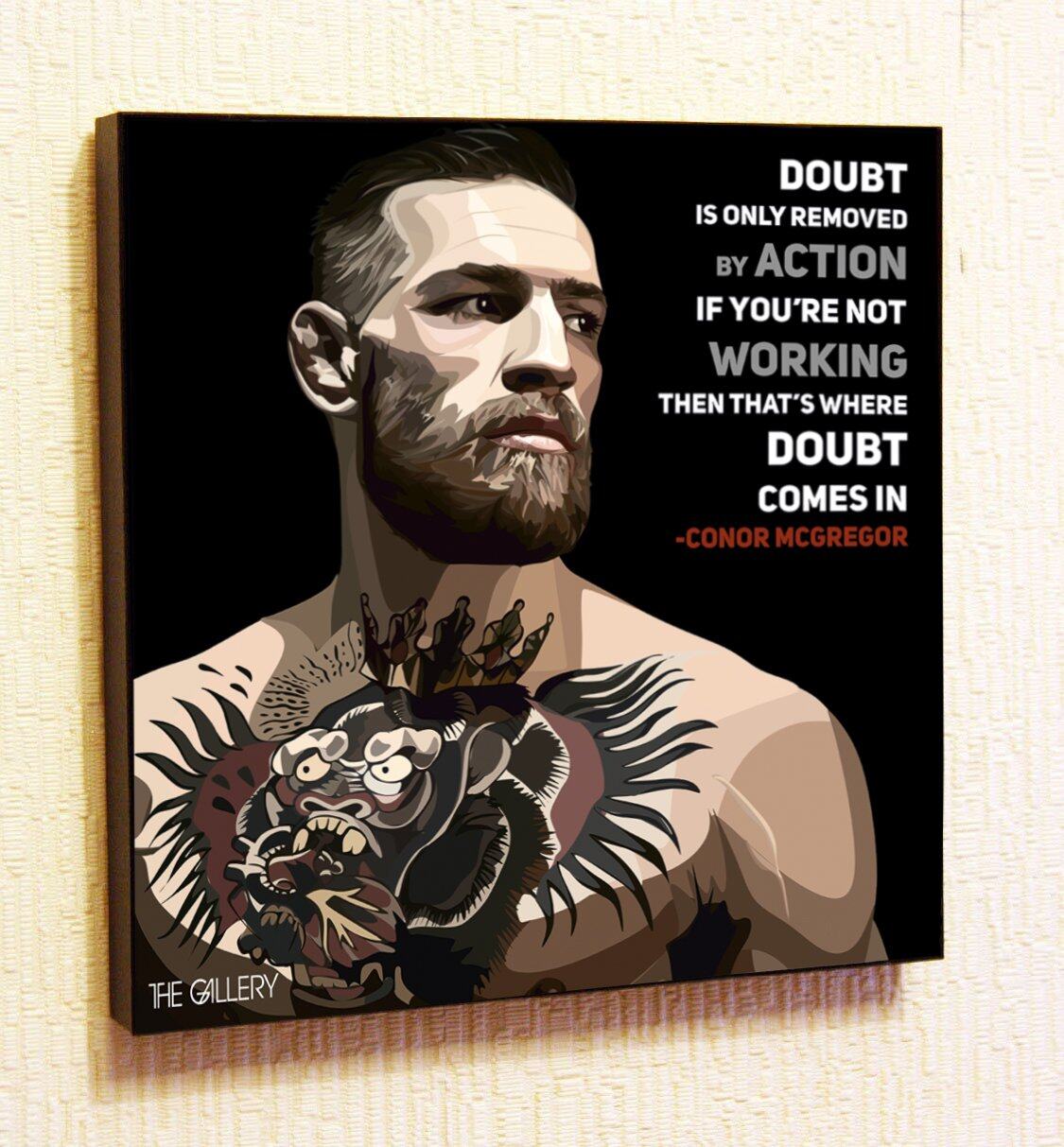 Conor Mcgregor Ufc Mma Ireland Motivational Quotes Wall Decals Pop Art ...