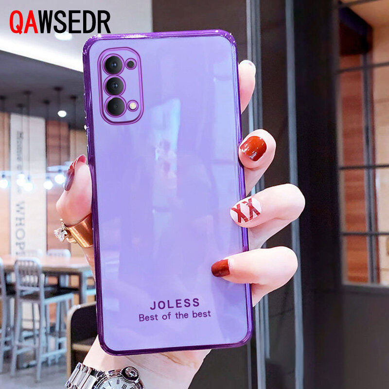 QAWSEDR สำหรับ OPPO RENO 4 5 6 Pro RENO 2Z 2F 3 6D ชุบ Anti-Drop ที่ ...