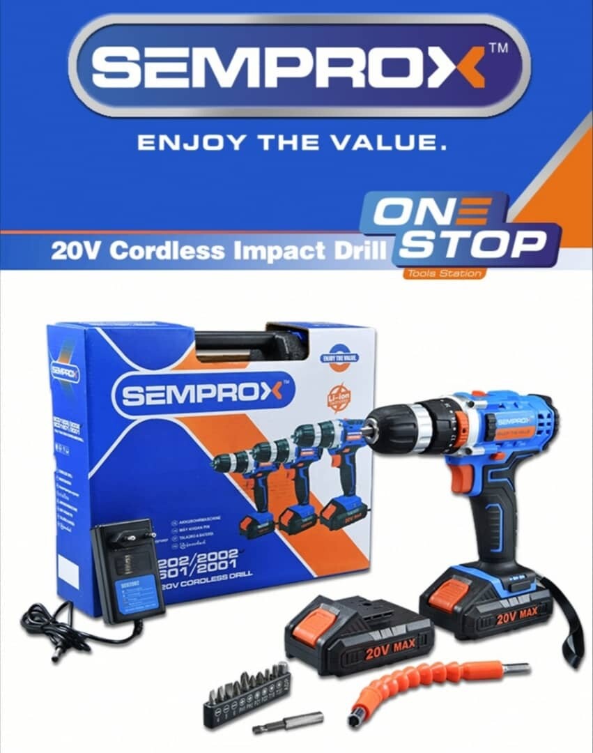SEMPROX CORDLESS IMPACT DRILL 20V (SCD2002) | Lazada