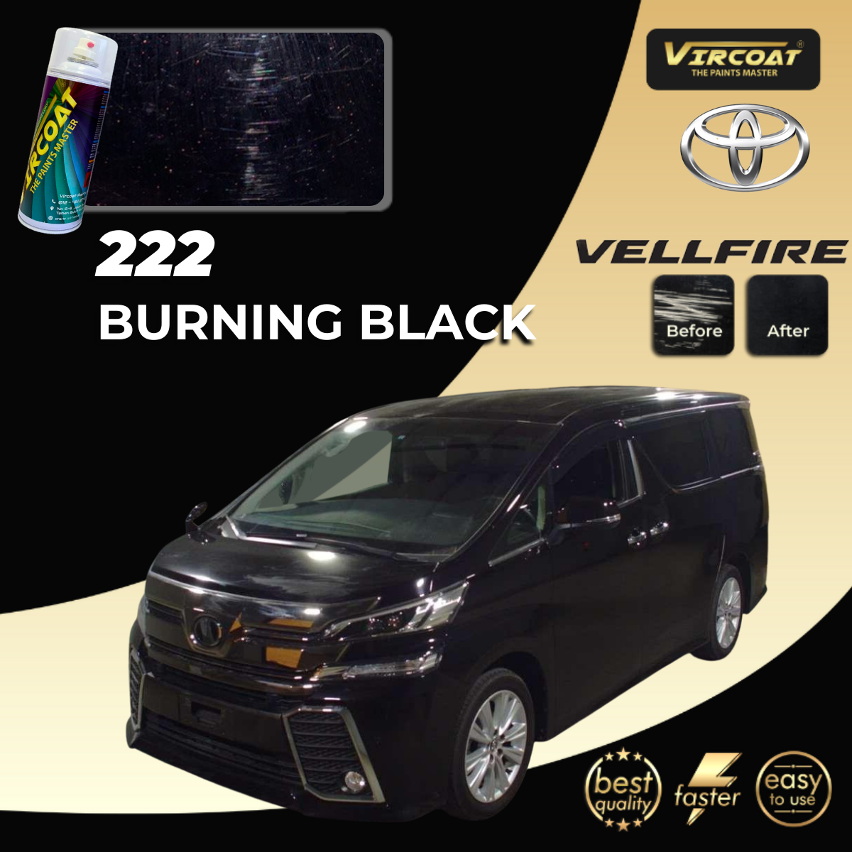 [Toyota Vellfire] Touch Up Paint All Colors/2K Car Paint|Cat Bancuh ...
