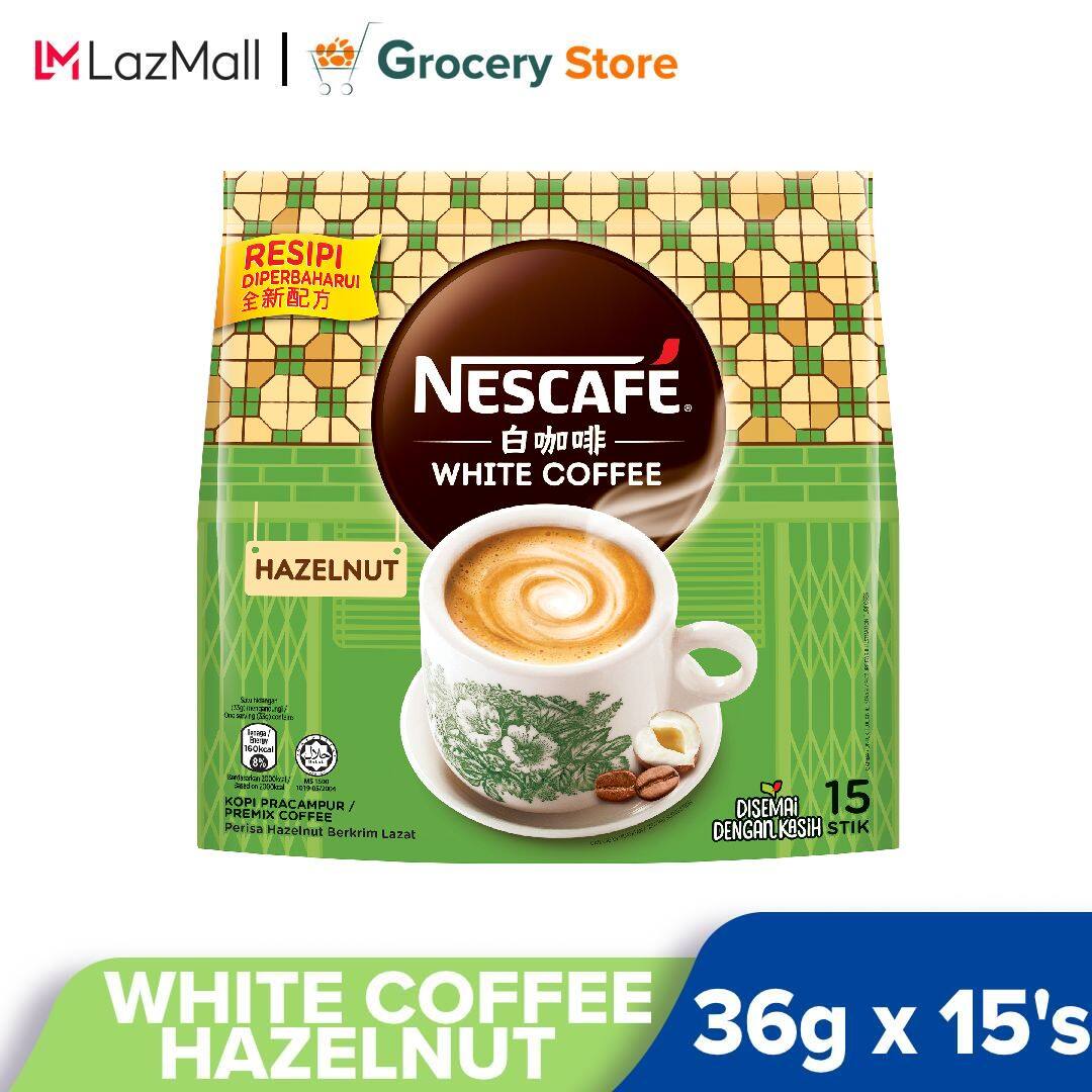 NESCAFÉ White Coffee Hazelnut 24 (15x36g) - Nescafe Sachet White Coffee ...