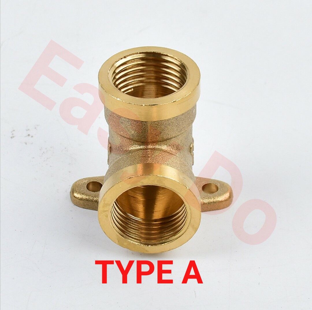 1/2" BRASS WALL PLATE ELBOW / ELBOW SCREW DINDING | Lazada