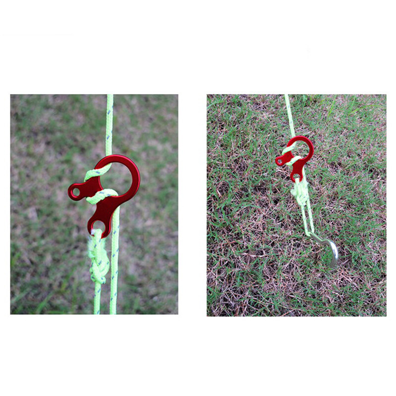 Renshini 10pcs Quick Knot Tent Wind Rope Buckle Camping Tightening Hook ...