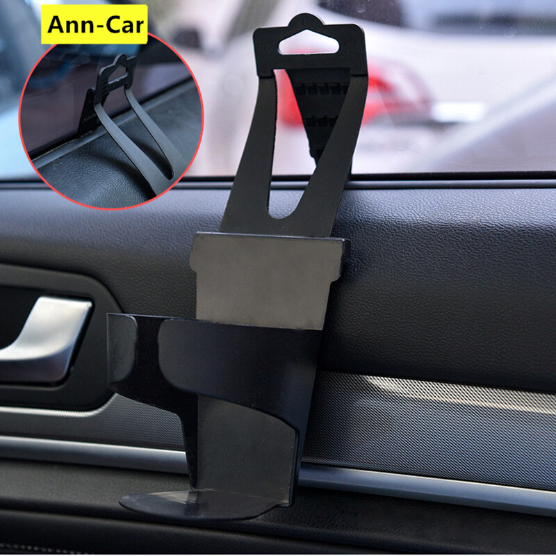 Ann-Car】ที่วางแก้วเครื่องดื่มรถยนต์สีดำที่ยึดประตูอัตโนมัติที่วางขวด ...