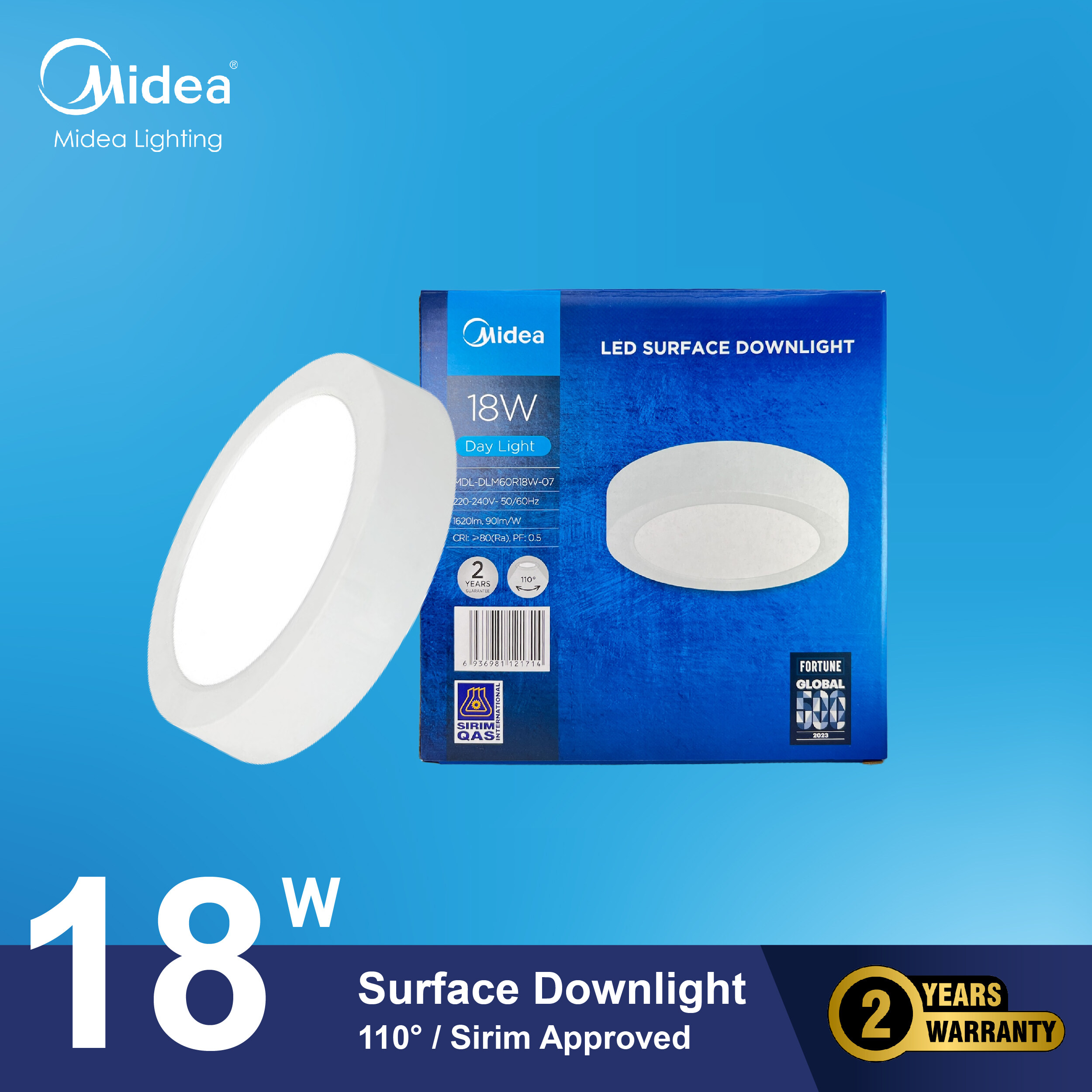 Midea Lighting Surface Downlight Round (18W) | Lazada