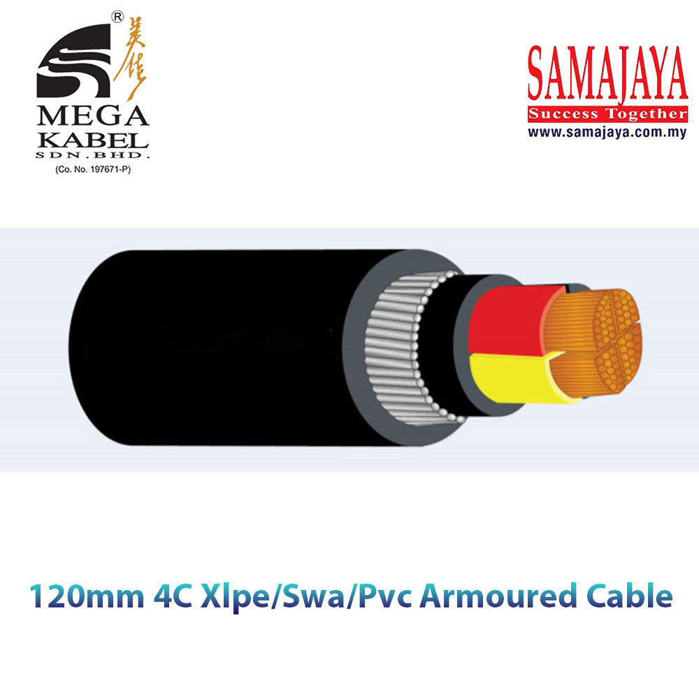 Mega Kabel 4 Core x 120mm To 185mm Xlpe / Swa / Pvc Armoured Cable ...