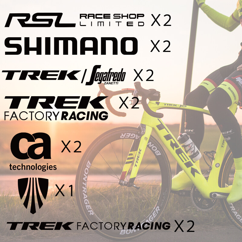 TREK Maทำได้9ทีมสติ๊กเกอร์เวอร์ชัน Tour De ฝรั่งเศสกรอบรถยนต์สติกเกอร์ ...