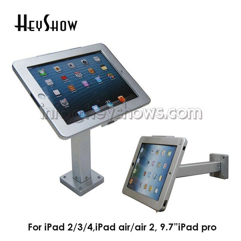 Tablet IPad Display Stand Wall Mounted Secure Tablet Enclosure Bracket ...