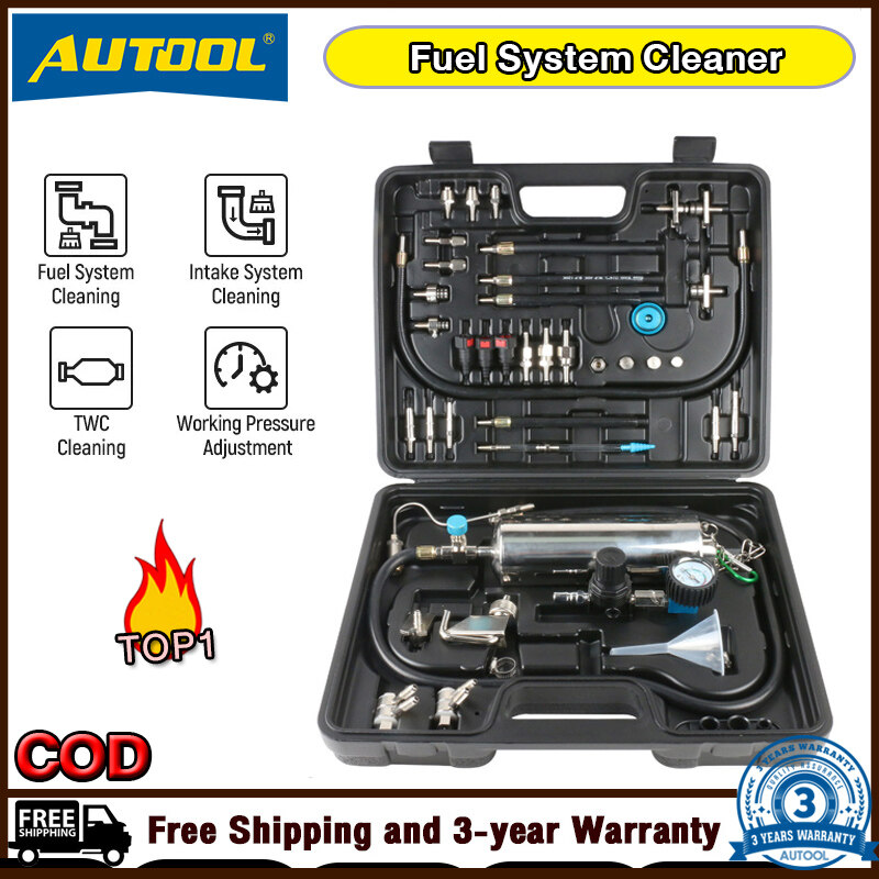 AUTOOL C100 เครื่องฉีดเชื้อเพลิงรถยนต์ทำความสะอาดไม่มีน้ำมันเครื่องมือ ...