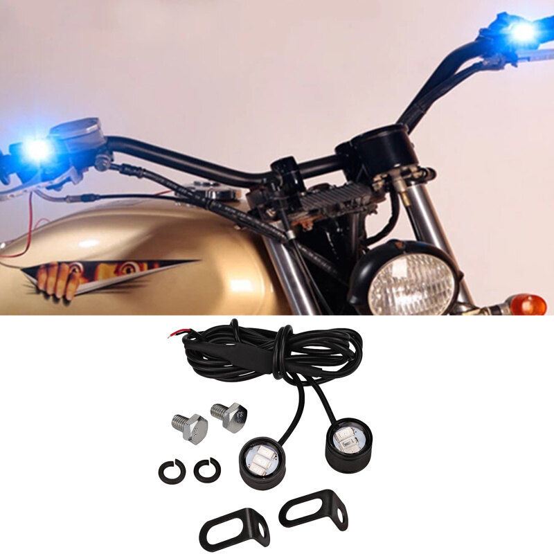 Fangfang 2pcs / pair Motorcycle 12v Led Motorcycle Strobe Eagle Eye ...