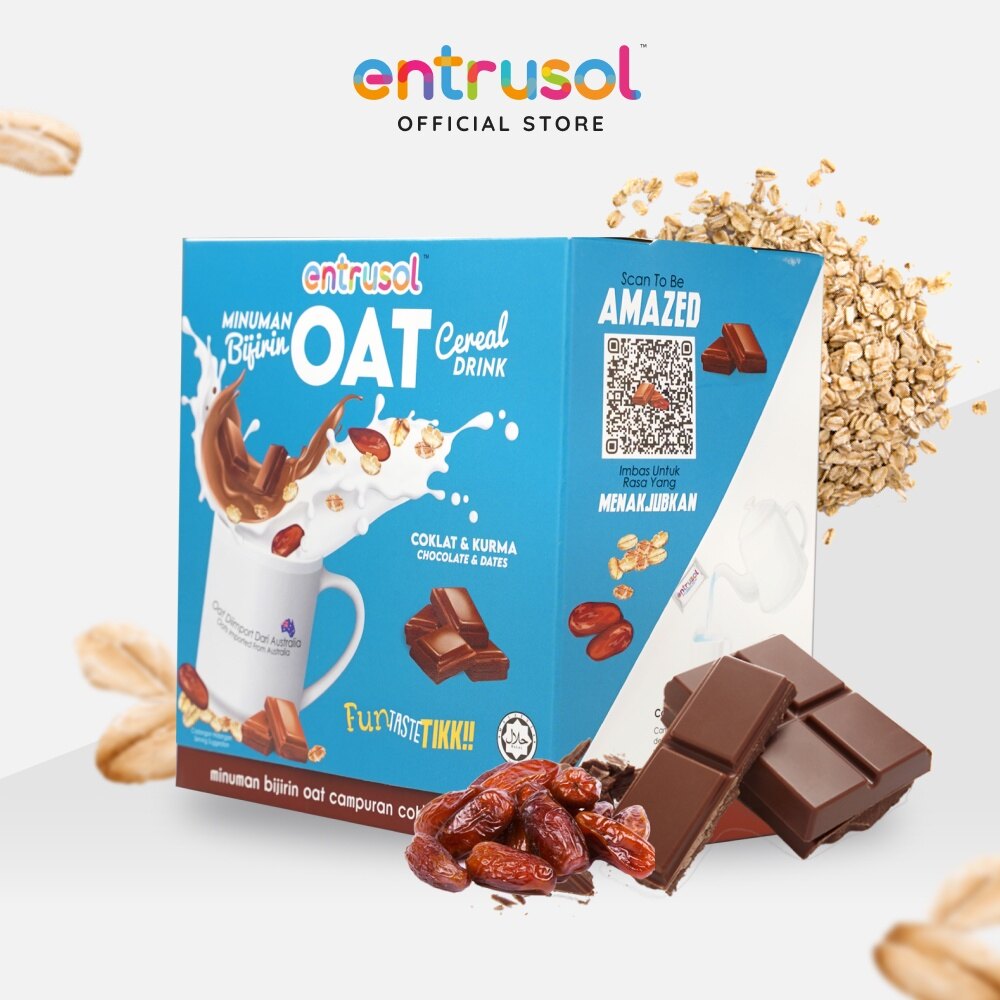 Entrusol Oat Cereal Drink (10 x 30g) - Halal Certified | Lazada