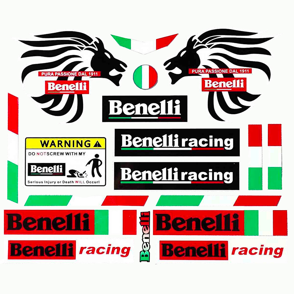 Benelli Racing Motorcycle Reflective Sticker Waterproof Motorcross ...