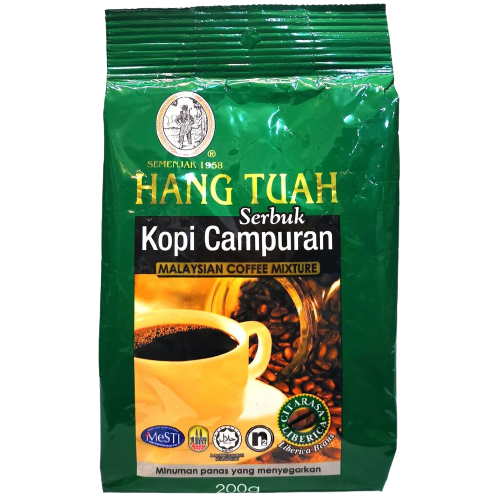 Hang Tuah Serbuk Kopi Campuran Malaysian Coffee Mixture (200g/Pkt) | Lazada