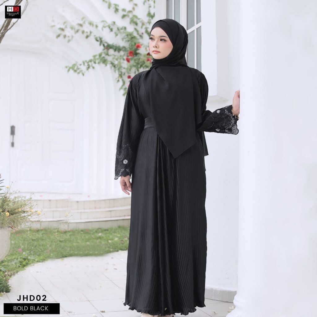Jubah :: Abaya Pleated Amani by Humaira Design | Lazada