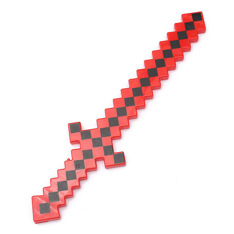 62CM Tools Minecraft Toys LED flashing sword Arrow Pickaxe Set Diamonds ...