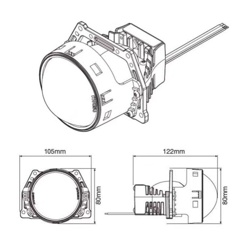 OSRAM ไฟหน้า LED Ledrive HL CLC พร้อมเลนส์โปรเจคเตอร์ไฟ LED อัตโนมัติ ...