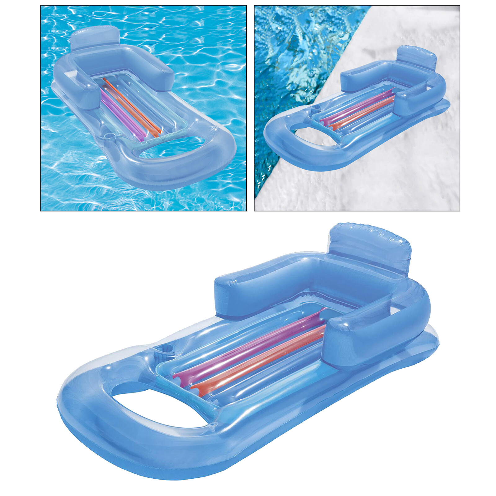 DYNWAVE Swimming Pool Inflatable Lounger Floating Air Bed Water ...