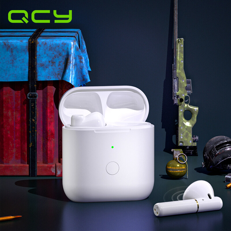 QCY T8S (รุ่นอัพเกรดจากM18) หูฟังบลูทูธไร้สาย True Wireless BT 5.1 กันน้ำ ลดเสียงดีเลย์ gaming ...