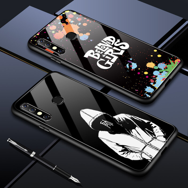 UCUCเคสสำหรับInfinix Hot 8 CC7,เคสโทรศัพท์มือถือแบบกระจกX650 X650Cเค ...