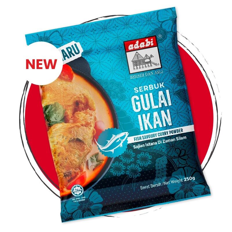 💥 [READY STOCK] BAHARU!! ADABI SERBUK GULAI IKAN 250g 💥 | Lazada