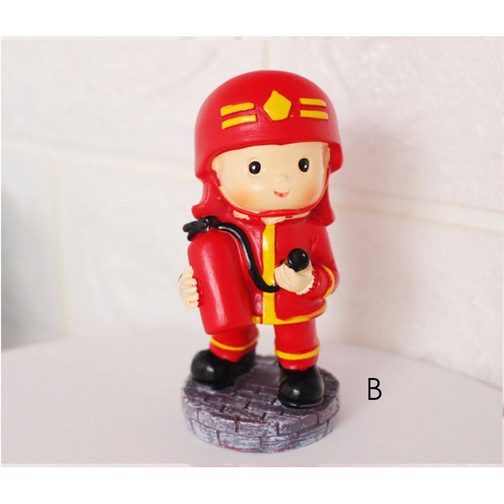 Firemen Bomba Fire truck cake topper figurine Decoration | Lazada