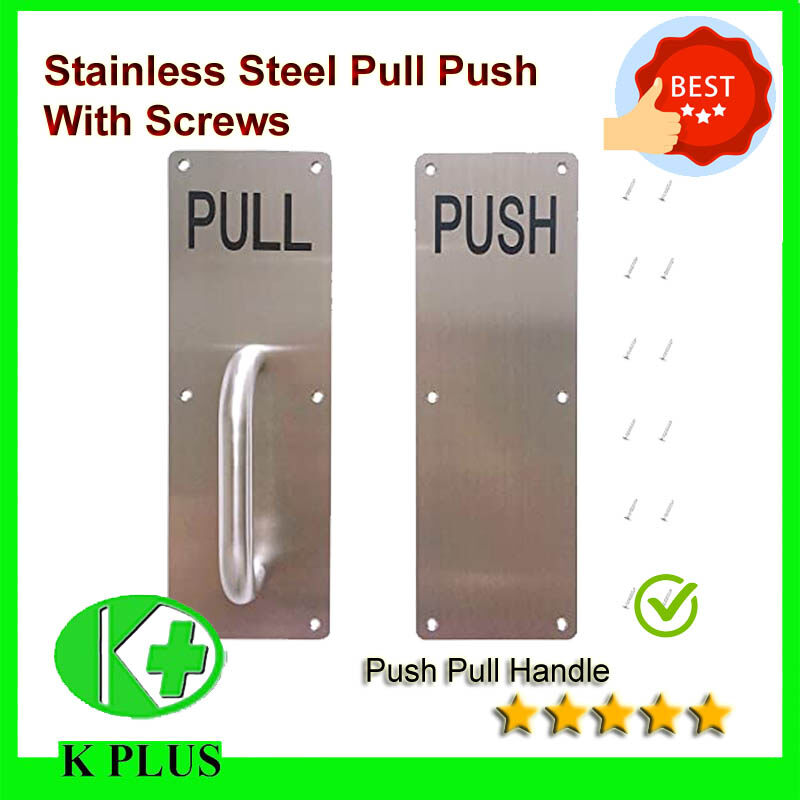 Pull push handle tolak tarik handel pintu push pull handle wood door aluminium door Round handle ...