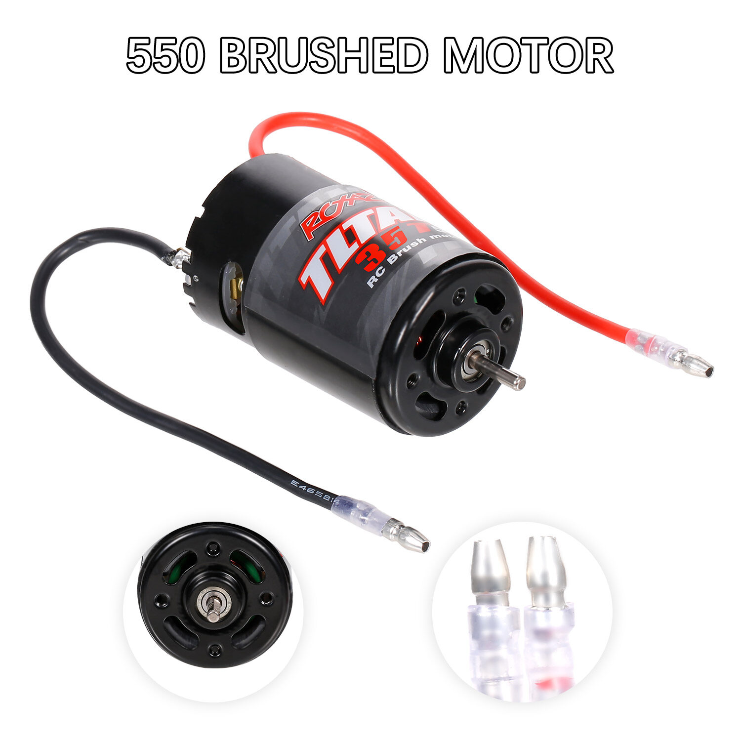 550 35T Brushed Motor for RC 1/10 Axial SCX10 RC4WD D90 Crawler ...
