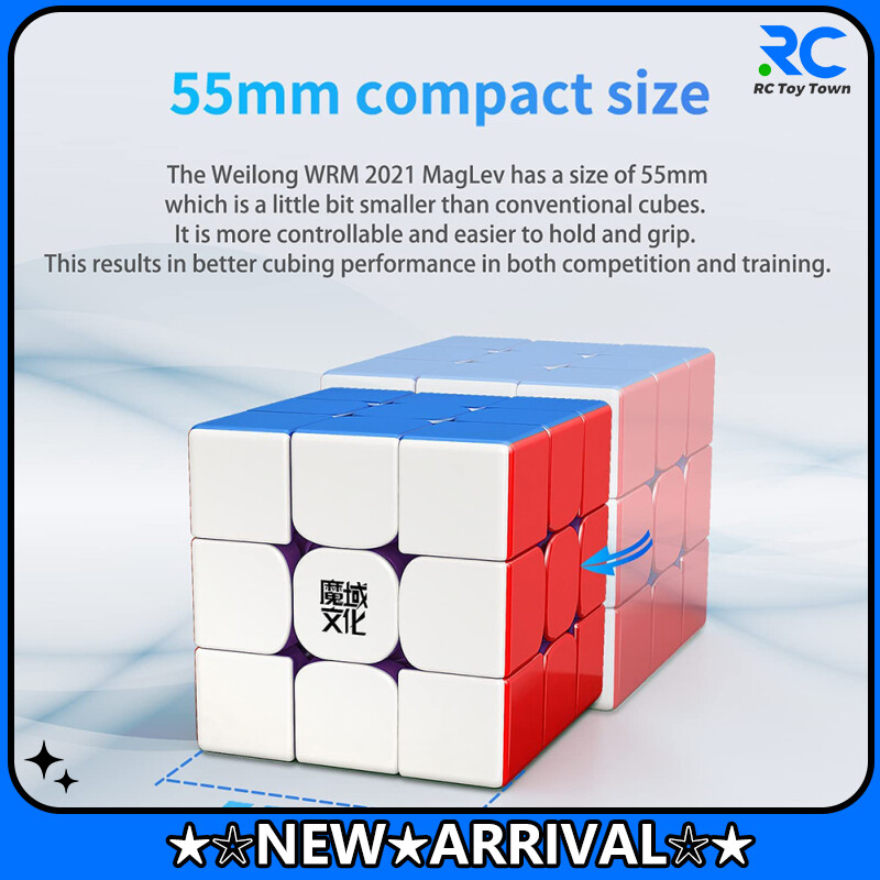 Moyu Weilong WRM 3X3 Magnetic Levitation Speed Cube Stickerless Smooth ...