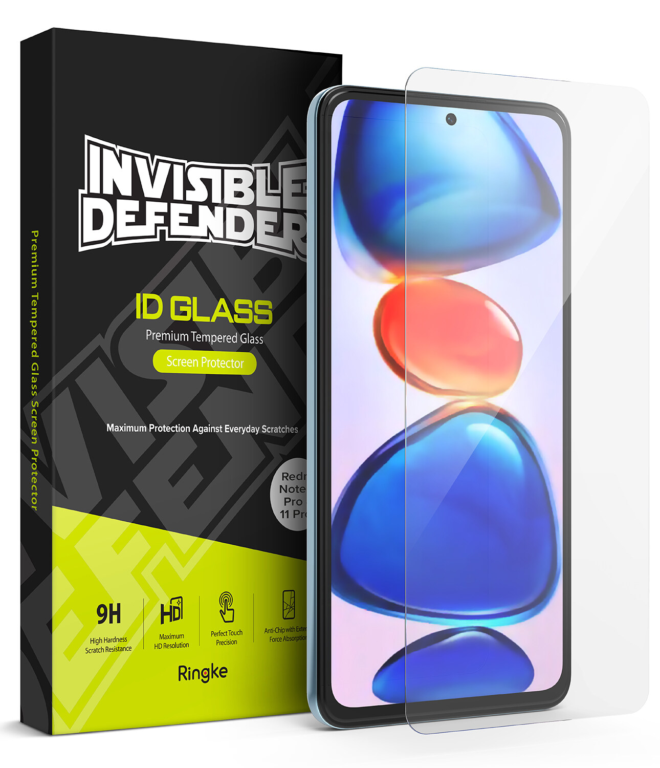 Ringke กระจกนิรภัย [2แพ็ค] สำหรับ Xiaomi Redmi Note 11 Pro Plus ...