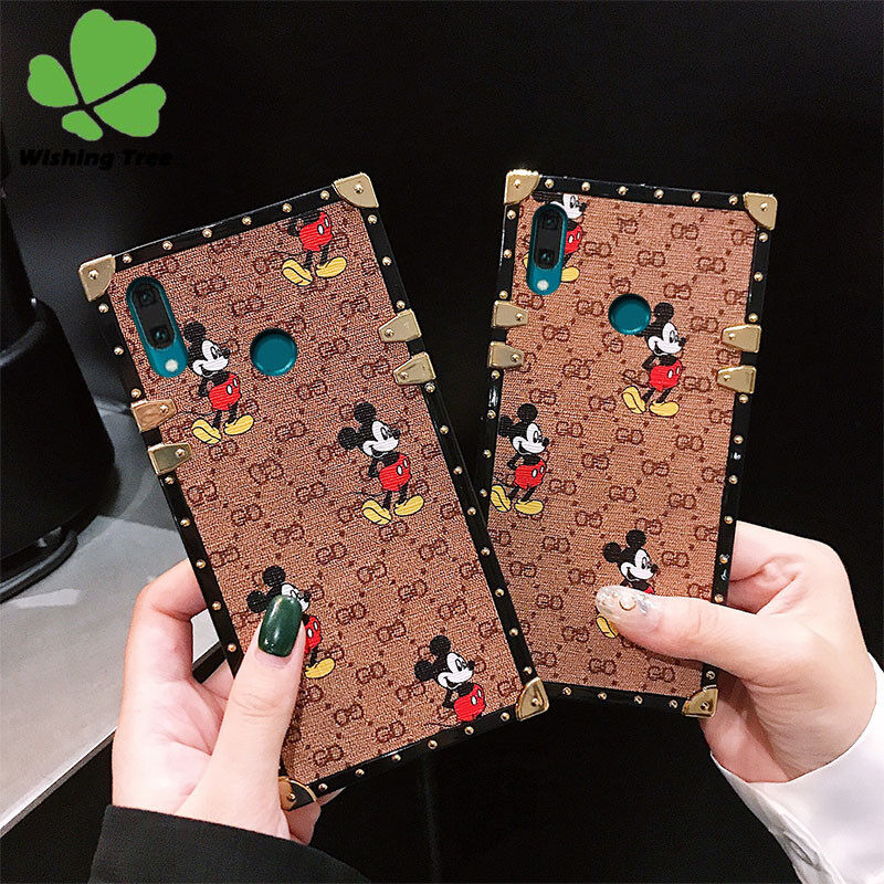 สำหรับHuawei Y9นายกรัฐมนตรี2019กรณีอินเทรนด์ยี่ห้อมิกกี้กันกระแทก ...