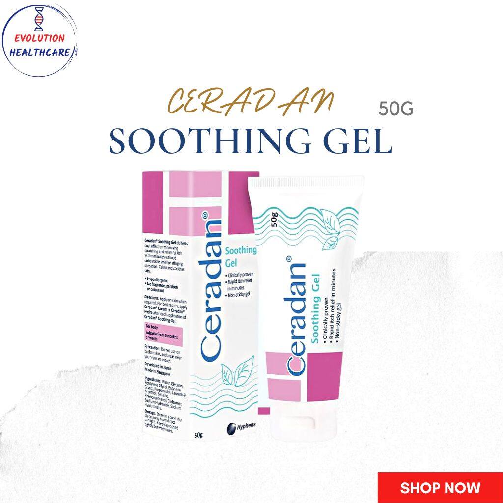 CERADAN SOOTHING GEL 50G FOR DRY AND ITCHY SKIN | Lazada