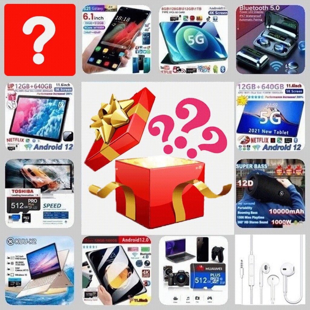 [Ready Stock] Birthday Gift Random Item Electronic products, mobile ...