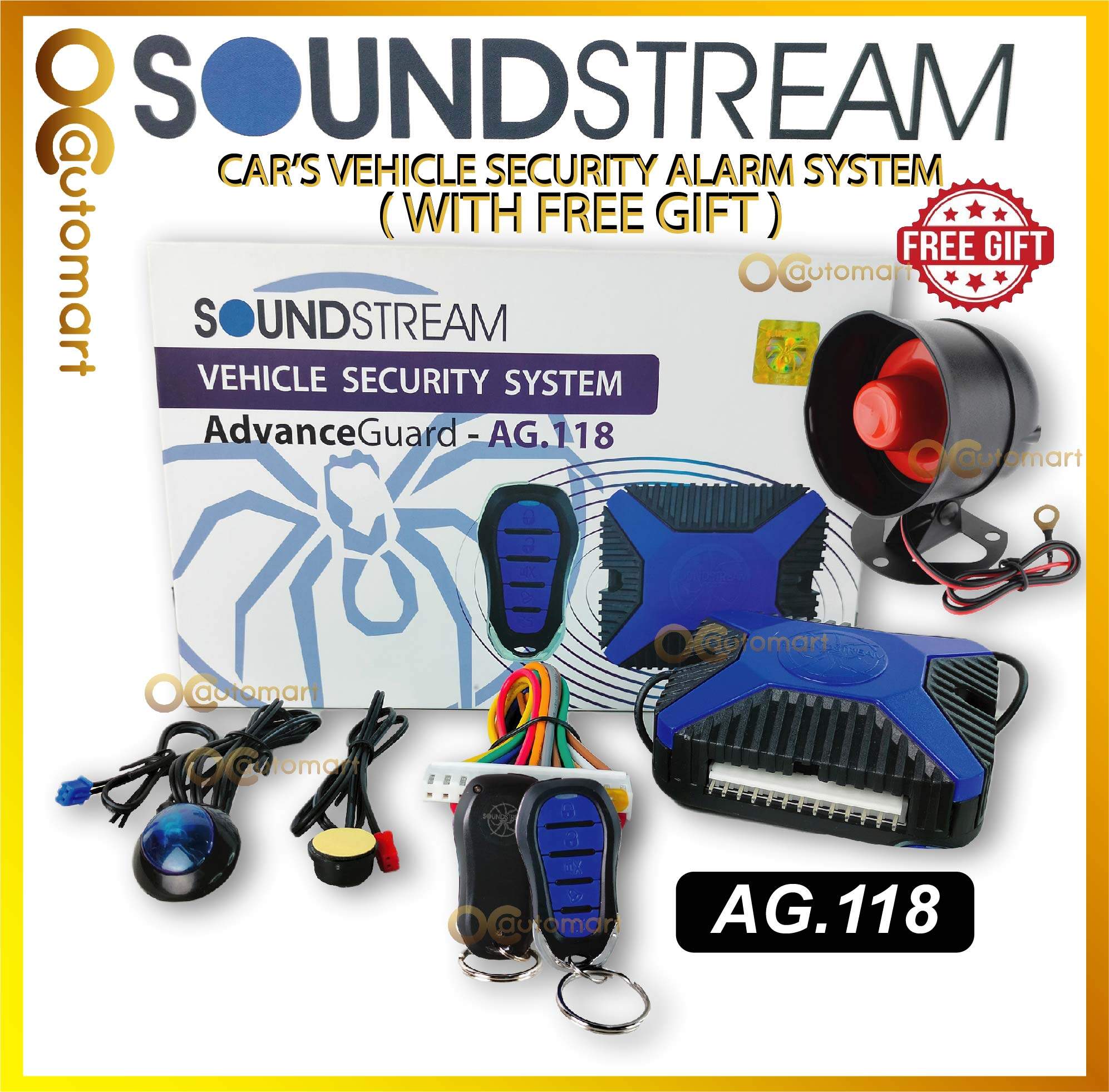 Free Siren Soundstream 13 Pin Car Alarm Advance Guard Car Alarm Vehicle ...