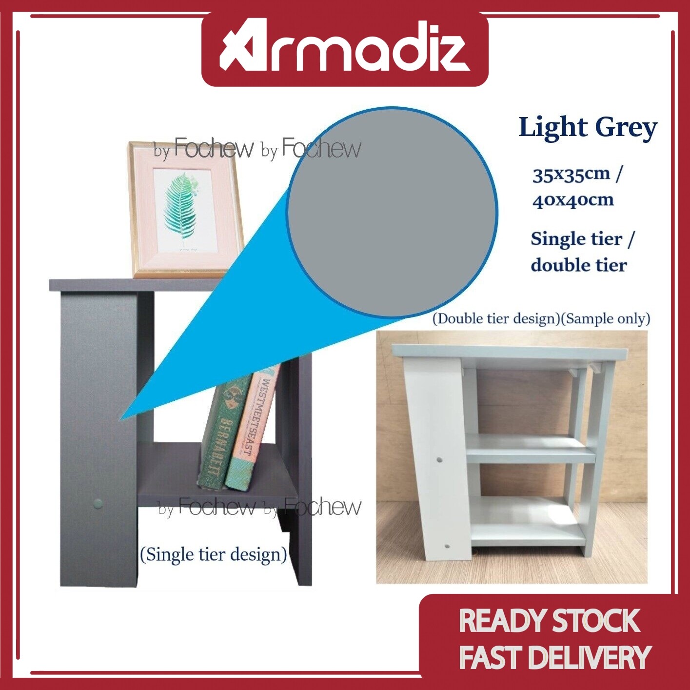 AMZ Small Table Bedside Table 35cm/40cm Corner Coffee Table Modern ...