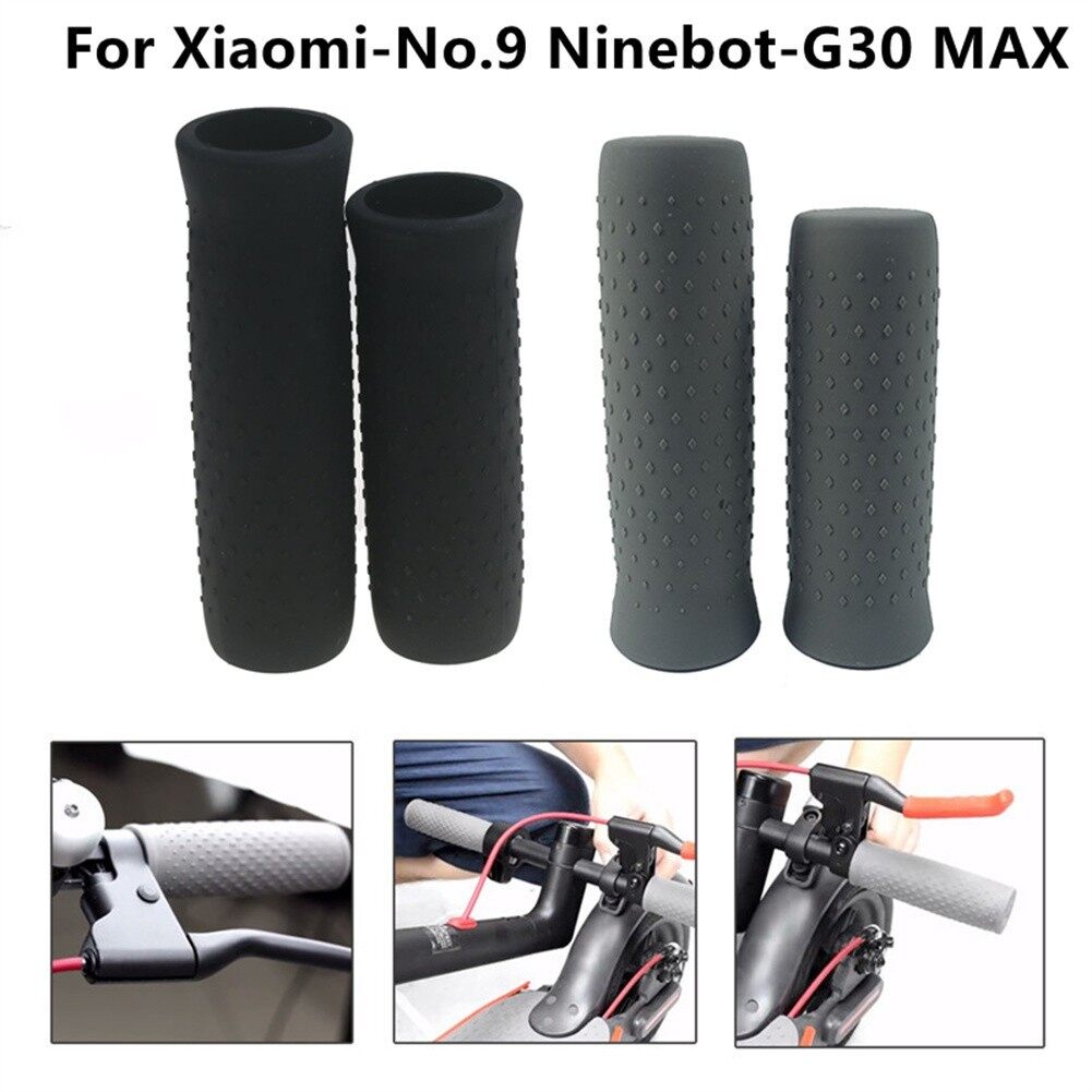 ฝาปิดมือจับสกูตเตอร์1คู่มือจับซิลิโคนสำหรับ Segway-Ninebot MAX G30 ...