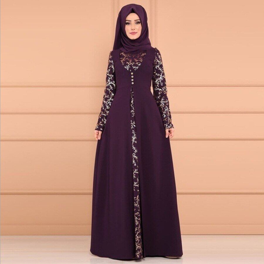 Muslim Abaya Turkey Islamic Arabic Hijab Dress Caftan Dubai Kaftan ...
