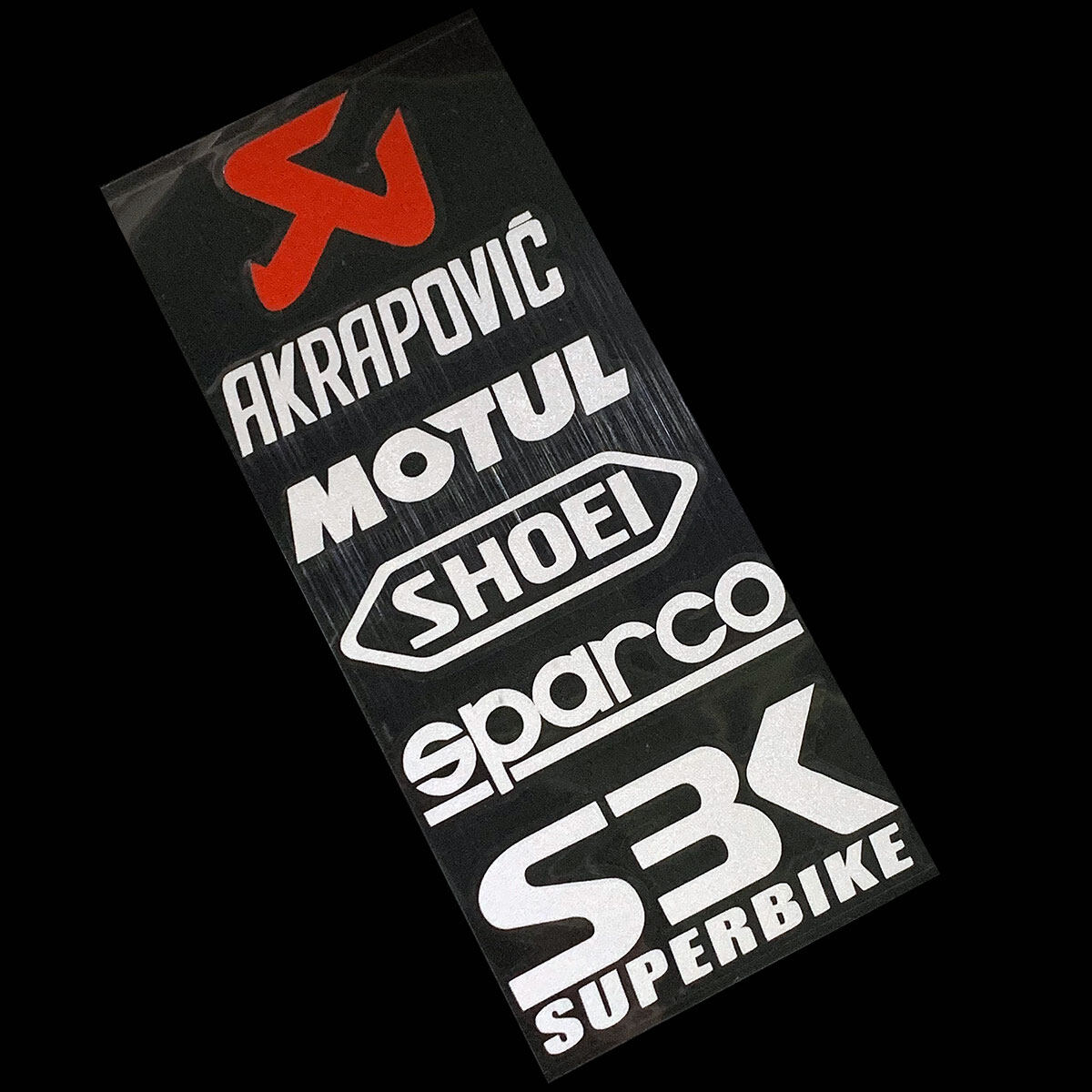 AKPAPOVIC MOTUL SHOEI SBK Reflective MotoGP Racing Stickers ...