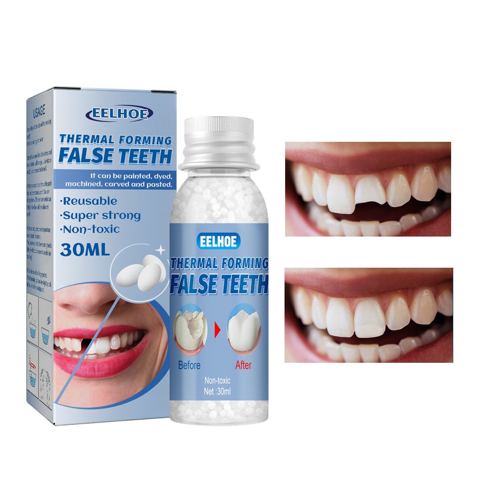 Plastic Teeth Glue Makeup Dentures Modified Temporary Filling Teeth ... Plastic Teeth Glue Makeup Dentures Modified Temporary Filling Teeth ...
