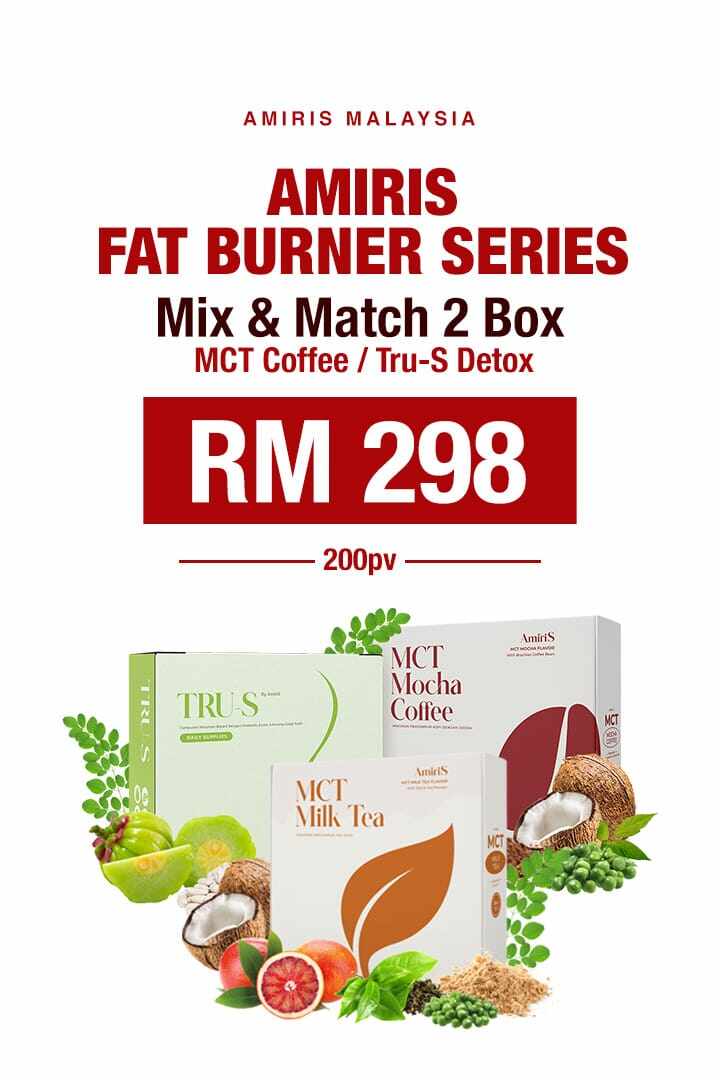 AmiriS MCT Mocha Coffee X Milk Tea X Thru-S Detox (Choose Any 2 with ...