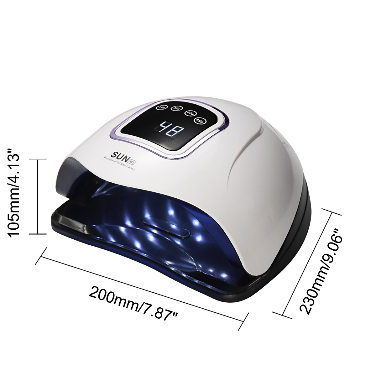 248W 64 LED Touch Control Professional UV ไดร์เป่าเล็บเจลเครื่องอบเล็บ ...